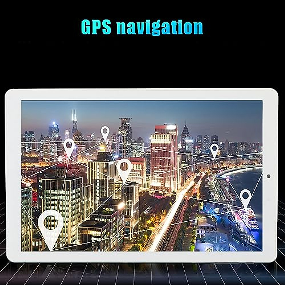 Luqeeg 10.1 Inch Tablet, 8MP 16MP Camera Dual SIM Tablet 100-240V (US Plug)