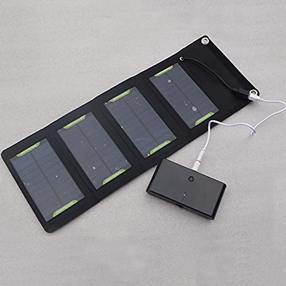 Jeanoko Solar Charger Panel, PET Laminating PVC Surface 20.08x7.48x0.12in Photovoltaic Solar Panel for Mobile Phone Power Bank