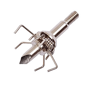 Aolvlulr Archery Judo Broadheads 100 Grain Points Tips with Storage Box Hunting Arrowheads for Crossbow Recurve Bow and Compound Bow