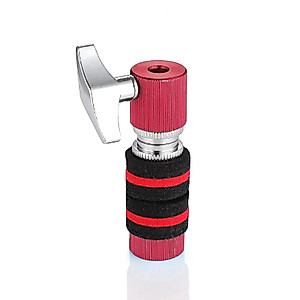 Facmogu Standard Hi-Hat Clutch, Fit for 7mm Rod, Aluminum Alloy Hi Hat Clutch Hi-hat Stand Post Jazz Drum Clutch for Hi Hat Drop Clutch Cymbal Jazz Drum Parts Accessories - Red