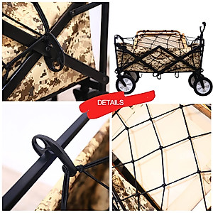 Collapsible Wagon Cargo Net 35in x 20in High Elastic for Utility Carts,Garden Cart,Beach Cart,Folding Trolley Cart,Shopping Cart
