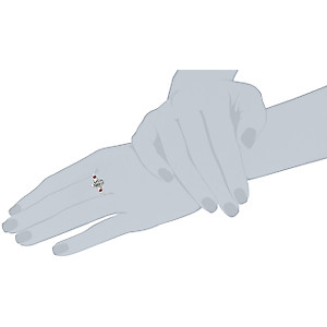 Marvel Comics Spider-Man Face with 2-Red Crystal Bead Ring, Size 7.5