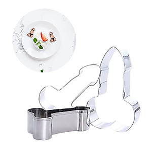 Cookie Cutters Set Stainless Steel Biscuit Fondant Baking Mold DIY Penis Pastry Cutters 3PCS