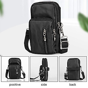 Ladies Crossbody Bag Mobile Phone Shoulder Bag Cotton Mobile Phone Handbag (#3)