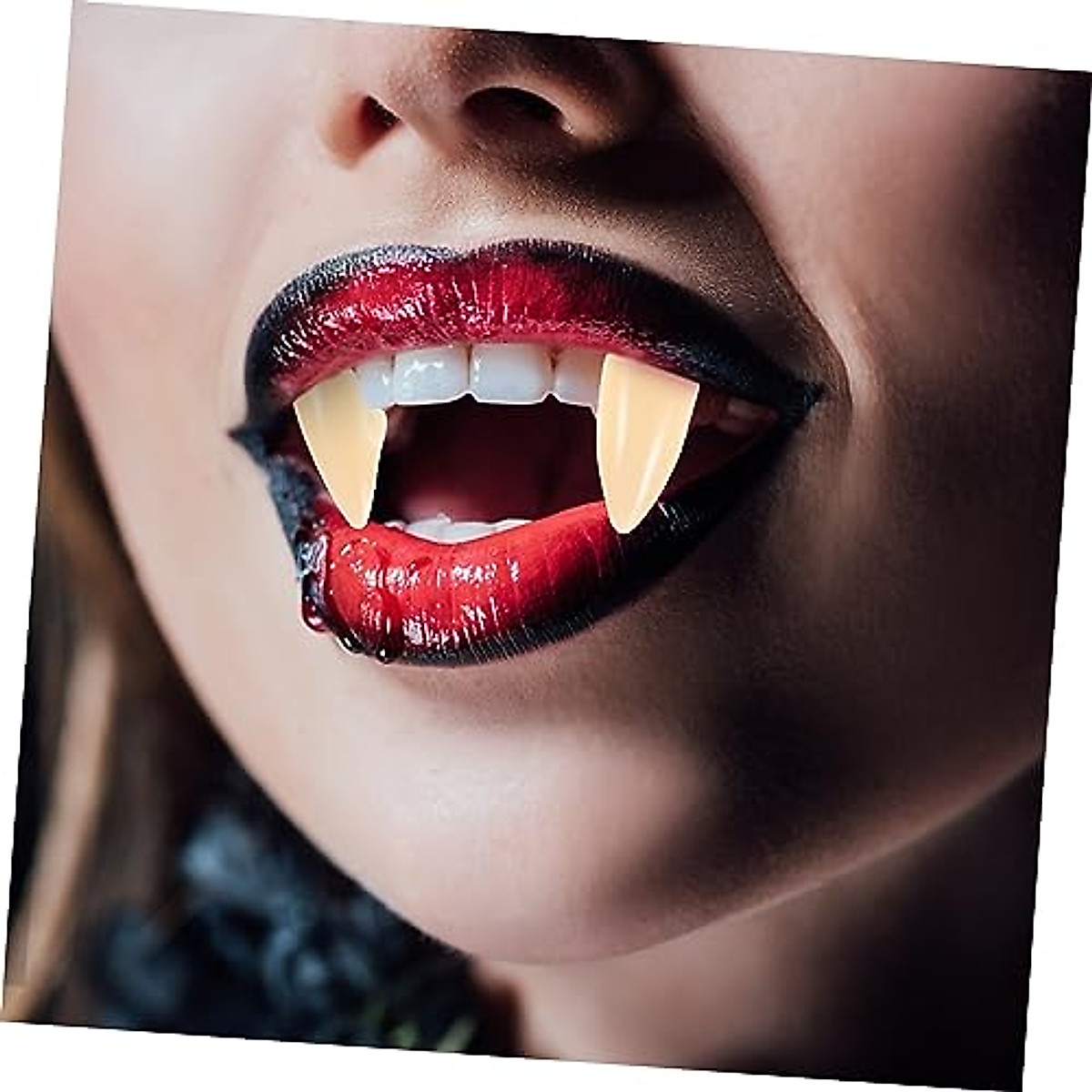 Vampire Fangs 9 Pairs Vampires Scarecrow Different Party Pellets Artificial Chic Bulk Up Denture Toy Mm+ Adult Werewolf Prop Supplies- Accessories Masquerade Ball Cosplay Alt