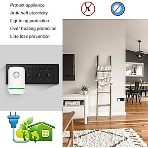 Pro Power Saver, Electricity Saving Box, Smart Watt Energy Saving Device with LED Indicator for Household Office Market (2Pcs White)