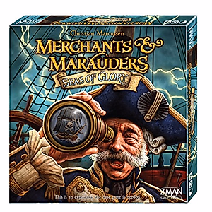 Merchants & Marauders Seas of Glory Board Game EXPANSION - Pirate Themed Fighting Strategy Game for Kids & Adults, Ages 13+, 2-4 Players, 180 Minute Playtime, Made by Z-Man Games