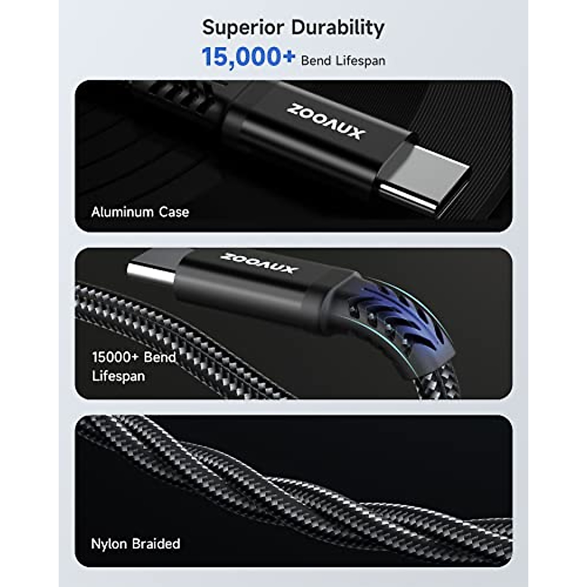 ZOOAUX USB C to 3.5mm Headphone and Charger Adapter,2 in 1 USB C to Aux Audio Jack with PD 60W Fast Charging Dongle Cable Cord,Compatible with S22/S21/S20/S20+ Ultra, Note 20/10,Pixel 4/3 XL(Black)