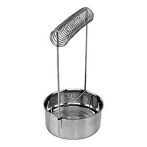 Paint Brush Holder, Stainless Steel Paint Brush Cleaner Detachable Brush Washer Portable Pen Case for Student Art School