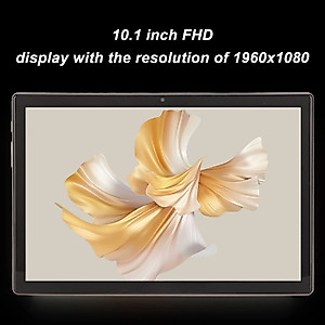 Pomya 10.1 Inch Tablet PC with 5G WiFi Dual Band, 8GB RAM 256GB ROM, 7000mAh Battery, FHD Plus Display, Octa Core Processor, Android 12, 8MP 16MP Camera for Daily Use