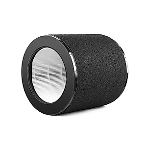 Air Purifier Replacement Filter, 3-in-1 True HEPA Filter, Removes up to 99.95% of Pet Hair, Pollen, Pet Dander, Mold Spores, Odor, Smoke, and Dust, Compatible with Air Purifier AP008