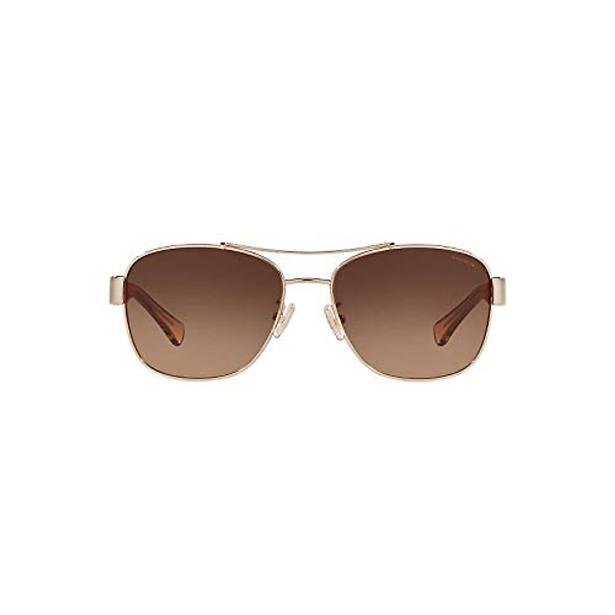 COACH Womens Sunglasses (HC7064) Gold/Brown Metal - Non-Polarized - 56mm