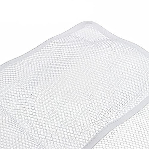 Shower Organizer, Hanging Mesh Storage Bag, Bathroom Washable Cosmetic Organizer Holders(6 Pocket,white)