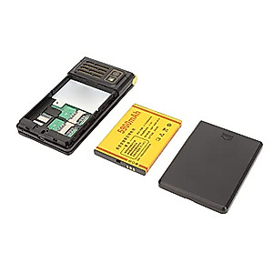 Zyyini Unlocked Flip Phone, 3 Inchs Big Buttons Big Fonts Flip Mobile Phone for Seniors, Dual SIM Card, Loud Volume Speaker, with LED Flashlight and SOS Emergency Calls, 5900mAh Battery(Tarnish)