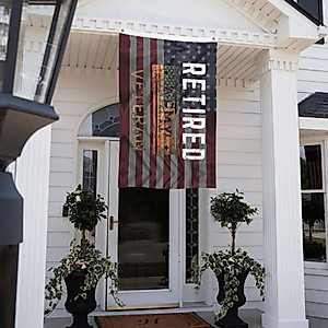 Army Retired Flag Flag 3x5 Feet Double-Sided Outdoor Decoration