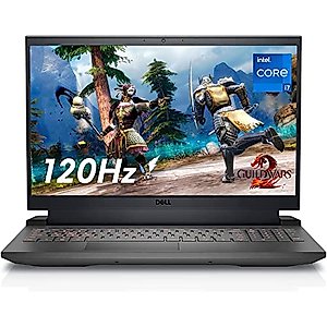 Dell 2023 G15 15.6" 120Hz FHD Gaming Laptop 14-Core Intel i7-12700H 16GB DDR5 1TB NVMe SSD NVIDIA GeForce RTX 3060 6GB GDDR6 Thunderbolt4 HDMI2.1 WiFi AX BT RJ-45 Backlit KB Webcam Windows 10 Pro