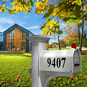 Die Cut Black Vinyl Numbers Stickers 2 Inch Self Adhesive - 3 Sets - Premium Decal for Mailbox, Signs, Window, Door, Cars, Trucks, Home, Business, Address Number, Indoor or Outdoor