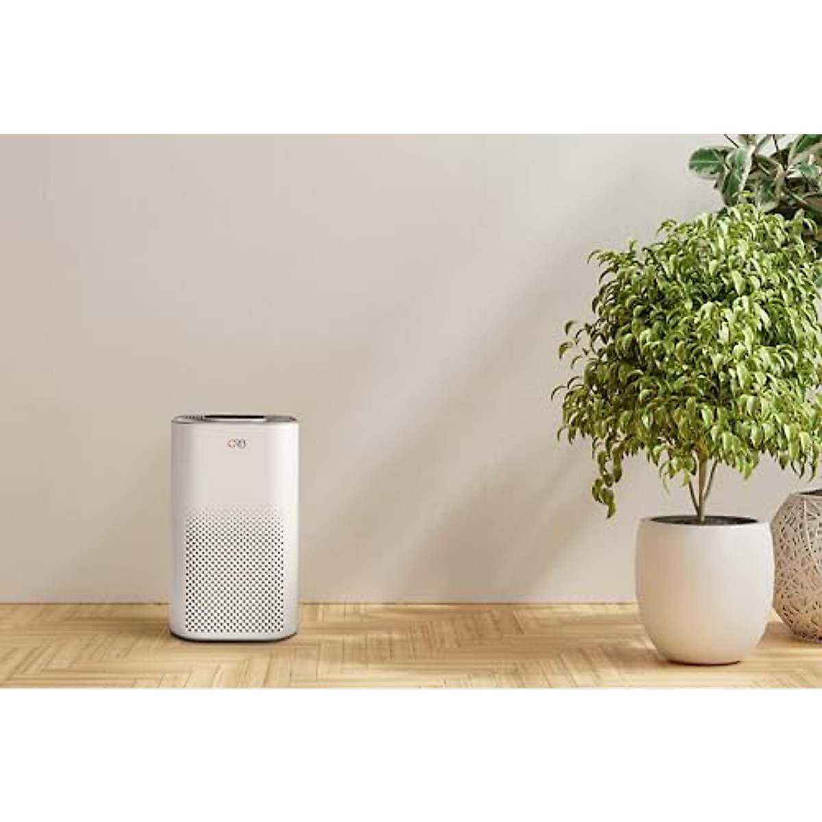 ORB Air Purifier,captures dust, pet dander, smoke, and household odors. Ideal for office, bed room, living room, auto mode, air quality sensor and indicator.