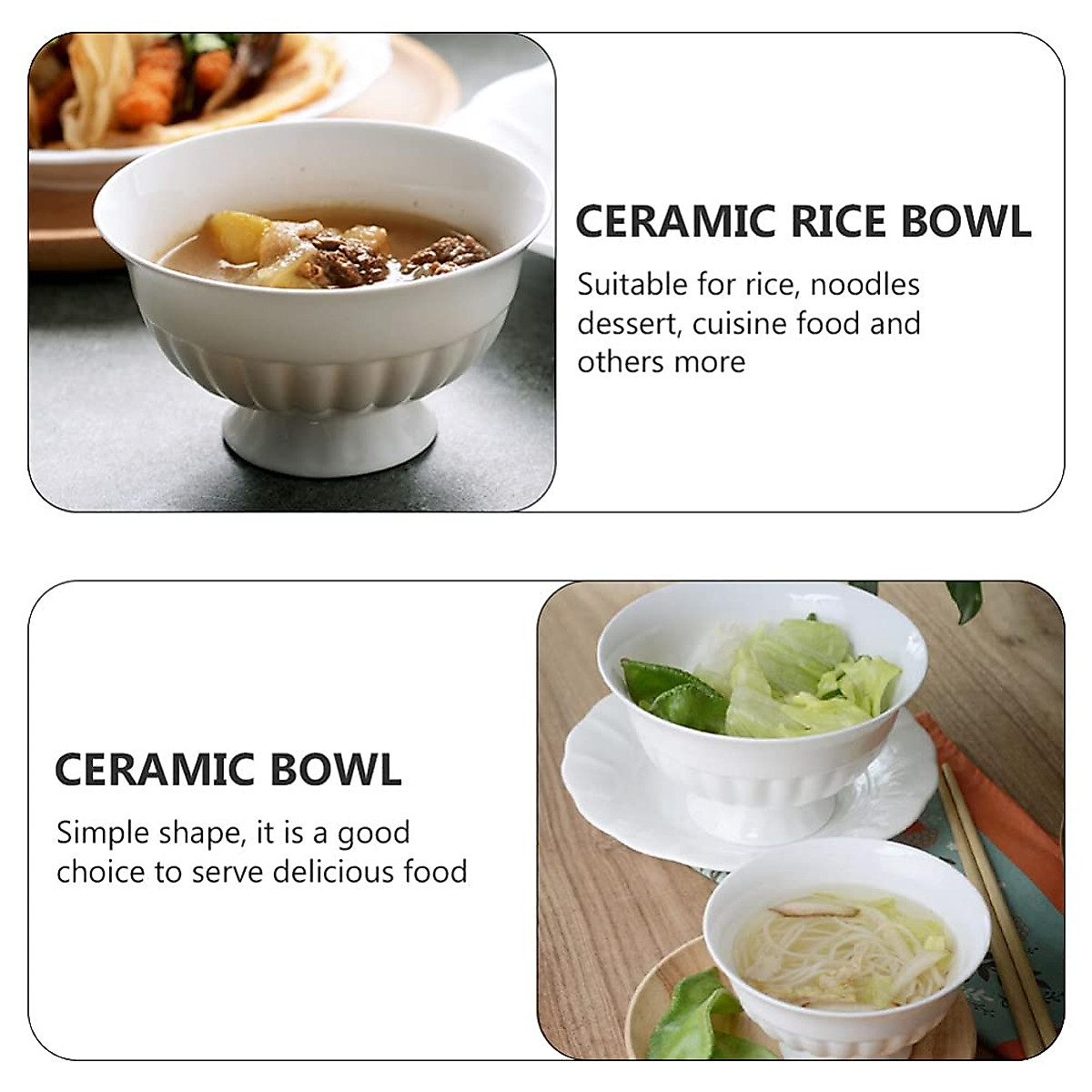 DOITOOL Ceramic Footed Bowl Round Pedestal Bowl Decorative Fruit Bowl Holder Dessert Display Stand for Kitchen Counter Centerpiece Table Decor Serving Fruit Tray White