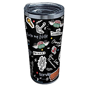 Tervis Triple Walled Friends Collage Insulated Tumbler Cup Keeps Drinks Cold & Hot, 20oz Legacy, Stainless Steel