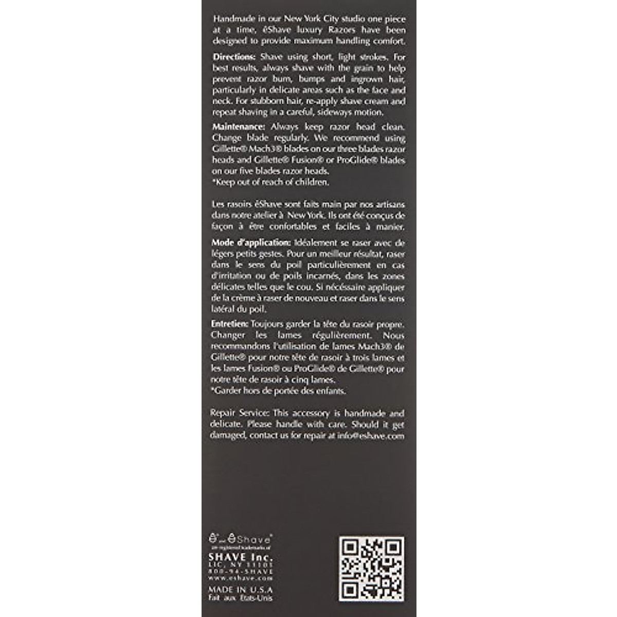 êShave Double Edge Razor, Blue