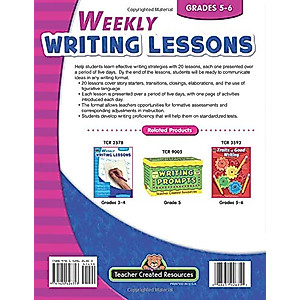 Weekly Writing Lessons Grades 5-6: Grades 5-6