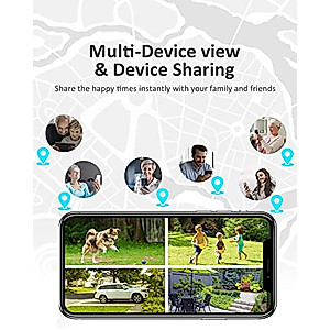 acelerar 2K Security Camera Outdoor - 3MP Color Night Vision Video Surveillance Cameras, Pan & Tilt 360degree View with Motion Detection Wi-Fi Home System, Smart Alerts,Micro SD Card&Cloud Storage