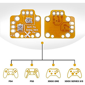 2PCS Replacement Analog Stick Drift Fix Mod Handle Rocker Adjusting Plate Game Handle Joystick Drift Repair Board for PS4 PS5 Xbox One Xbox Series X S Controller