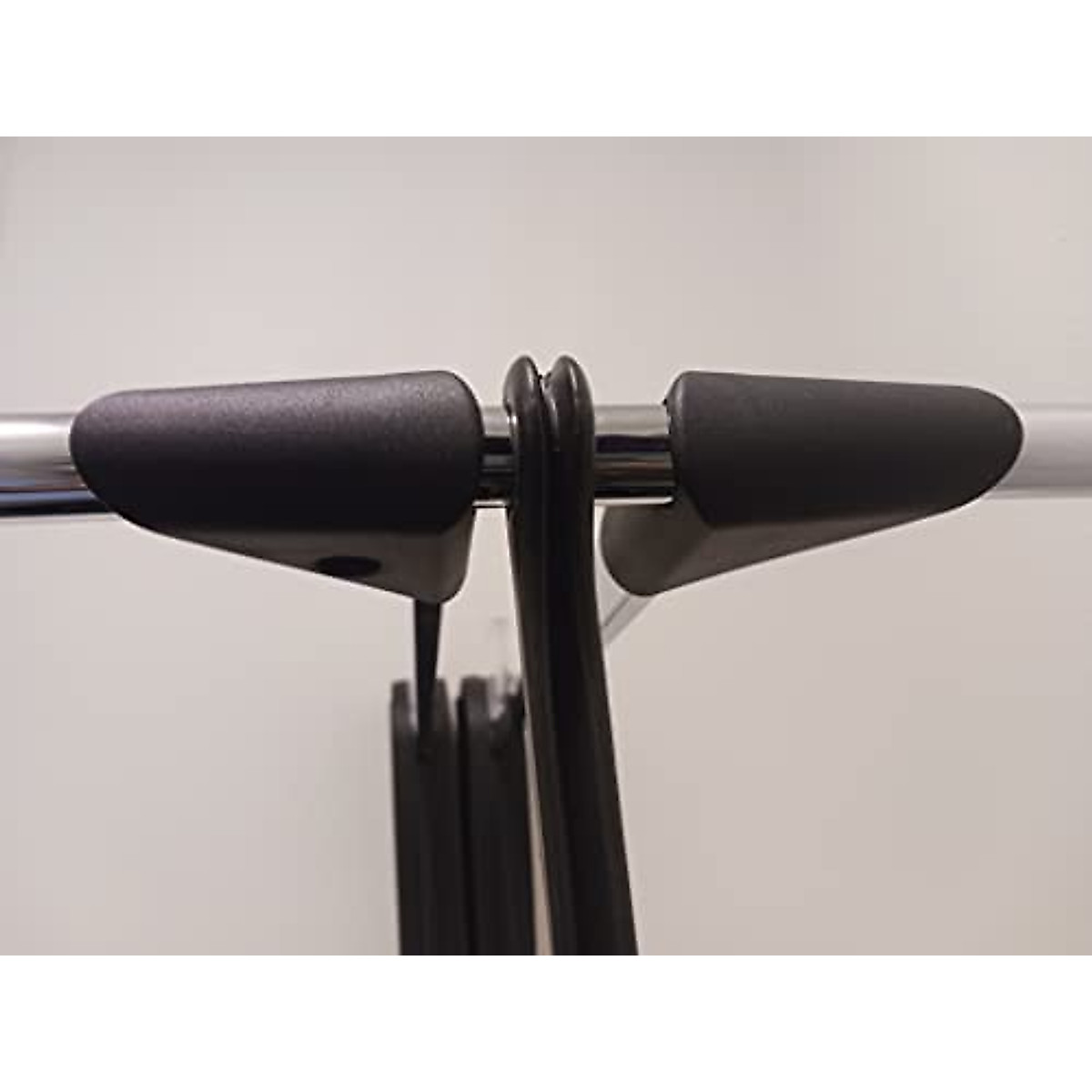 Servetto ClosetPro Central Wall-Mounted Soft-Close Wardrobe Lift Expanding Steel Tubing with Black Plastic Housing, 22 lb Weight rating (For 25 9/16" - 45 1/4"), Made in Italy