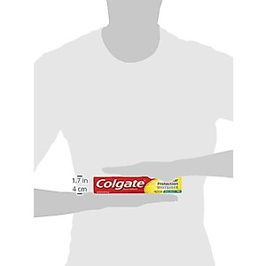 Colgate Tartar Control Whitening Fluoride Toothpaste, Crisp Mint Paste, 6.4 oz (181 g)