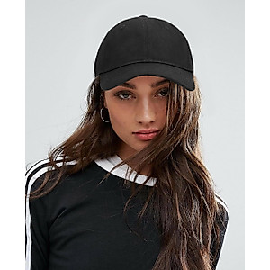 Oversize XXL Baseball Cap for Big Heads 23.6"-25.6", Extra Large Cotton Baseball Hat, Plus Size Unstructured Dad Hats Black
