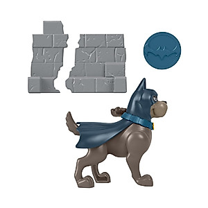 Fisher-Price DC League of Super-Pets Disk Launch Ace, Figure Set with Dog Character and Accessories for Preschool Pretend Play Ages 3 Years and up