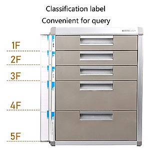 JAEFIT Desktop Storage Box with Drawers - Desktop File Cabinet, with Lockable Drawers Flat File Cabinet, Aluminum Alloy Drawer Organizer, Cosmetic Storage/Medicine Storage Box (Size : 5 Layer)