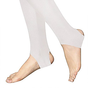 Women's Soft Leggings Golf Sun Protection Pants Leggings Compression Stockings White