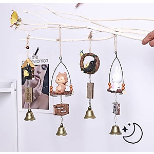 HLLMX 16 PCS Gold Liberty Jingle Bells 38mm/1.5inch Shiny Bells Liberty Bells for Craft Making Wind Chimes and Animal Collar