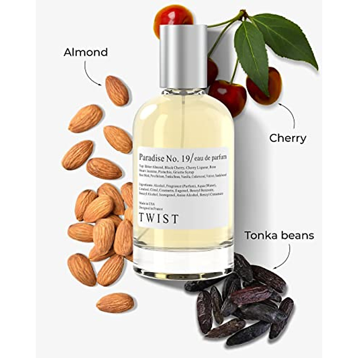 Twist Paradise No. 19 Inspired by TF Lost Cherry, Long Lasting Perfume for Women & Men, EDP - 100 ml | 3.4 fl. oz.