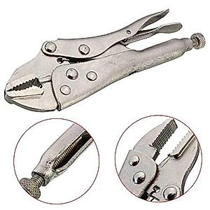 pliers Carbon steel welding tool adjustable jaw pliers C clamp locking mouse pliers forging pliers for emergency home maintenance Rugged pliers suitable for daily use (Size(inch) : 7inch)
