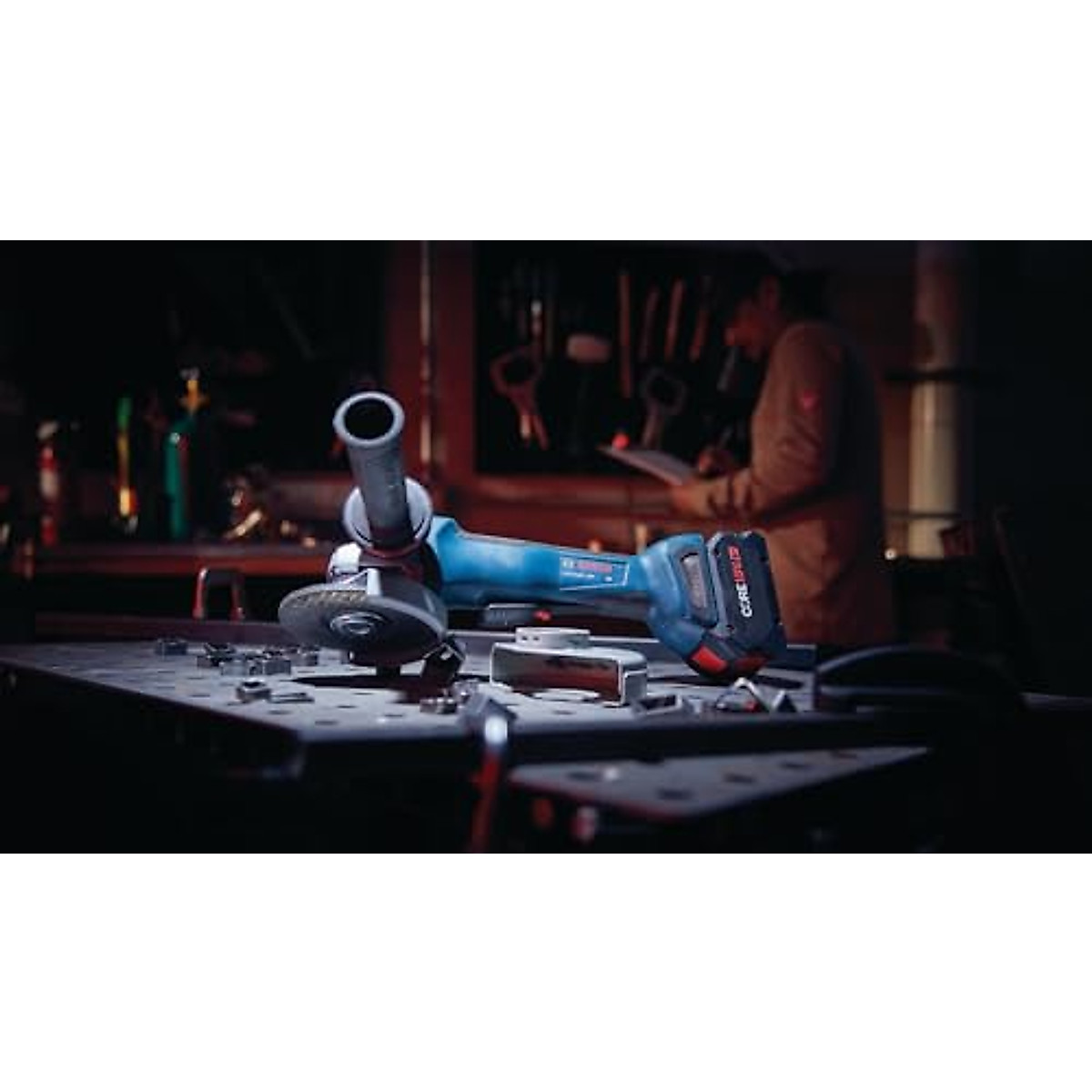 BOSCH GWS18V-10PB14 18V Brushless 4-1/2 – 5 In. Angle Grinder Kit with Paddle Switch and (1) CORE18V® 8 Ah High Power Battery