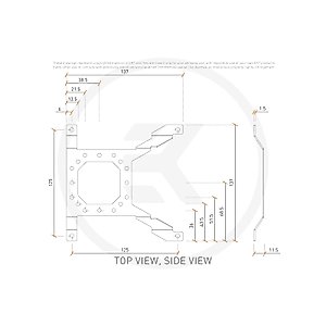 EKWB EK-Loop Uni Pump Reservoir Mounting Bracket, 140mm