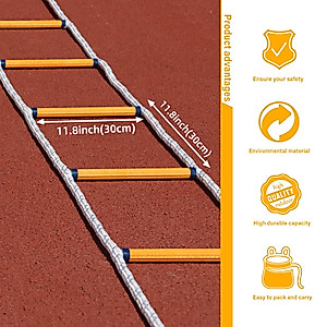 Emergency Fire Escape Ladder,Flame Resistant Safety Rope Ladder with Hooks10FT/13FT/16FT/26FT/32FT/49FT,Fast to Deploy,Easy to Store Withstand Weight up to 2000 pounds(26FT)