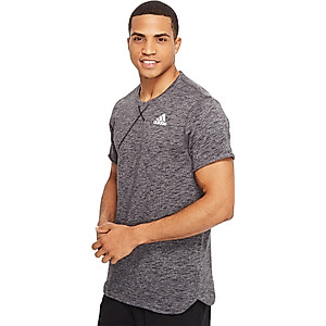 adidas Men's Basketball Cross Up Tee, Utility Black, Large