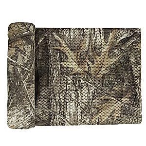 LOOGU Camo Netting, Duck Blinds Cover, Quiet Mesh Net, Camouflage Netting Cover Army Military 59" W Mesh Fabric Cloth Material for Hunting Blind
