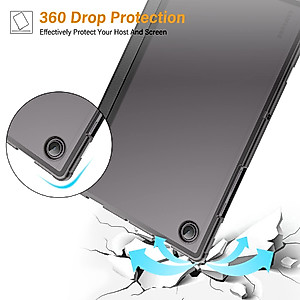 ZtotopCases Slim Case for Samsung Galaxy Tab A8 10.5 Case 2022, Lightweight Trifold TPU Stand Cover, Full Protective Case for Samsung Galaxy A8 10.5 Inch Tablet SM-X200/X205/X207, Black