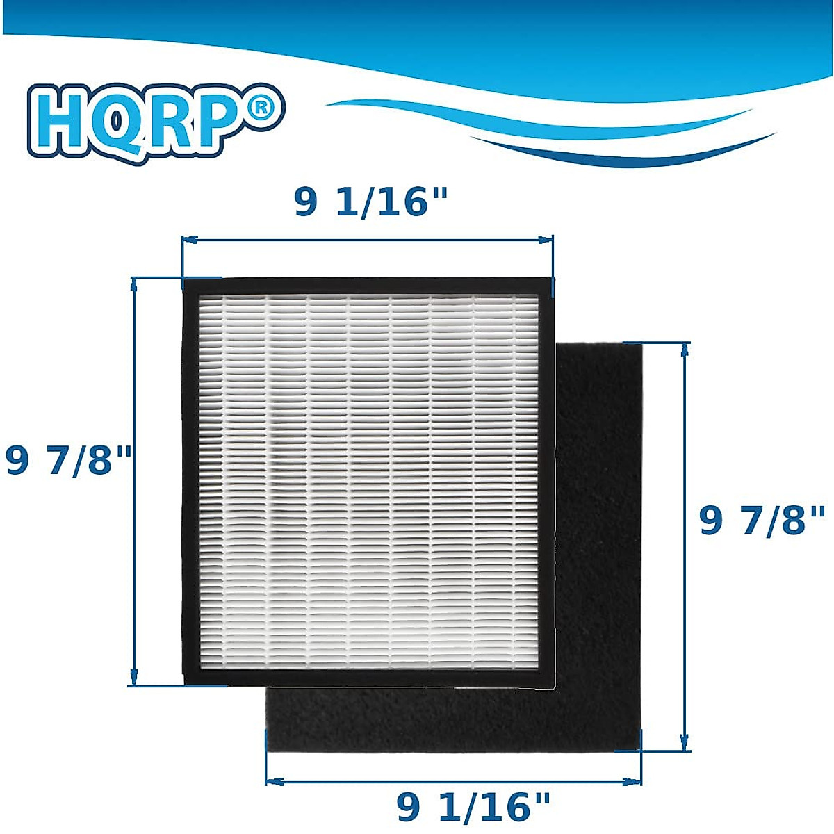 HQRP Filter Kit Replacement for Oreck WK01234QPC, Opti Max 94 AIR94 Compatible with Oreck Airvantage WK10002QPC, WK10002, WK10004, Airvantage Plus Pet WK10052QPC WK10052 Air Purifiers