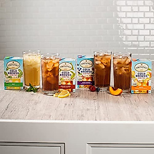 Twinings Tea Cold Brew Tea Bags for Iced Tea - English Classic Black Tea, Unsweetened, Easy Brew in Cold Water, 20 Count (Pack of 2)