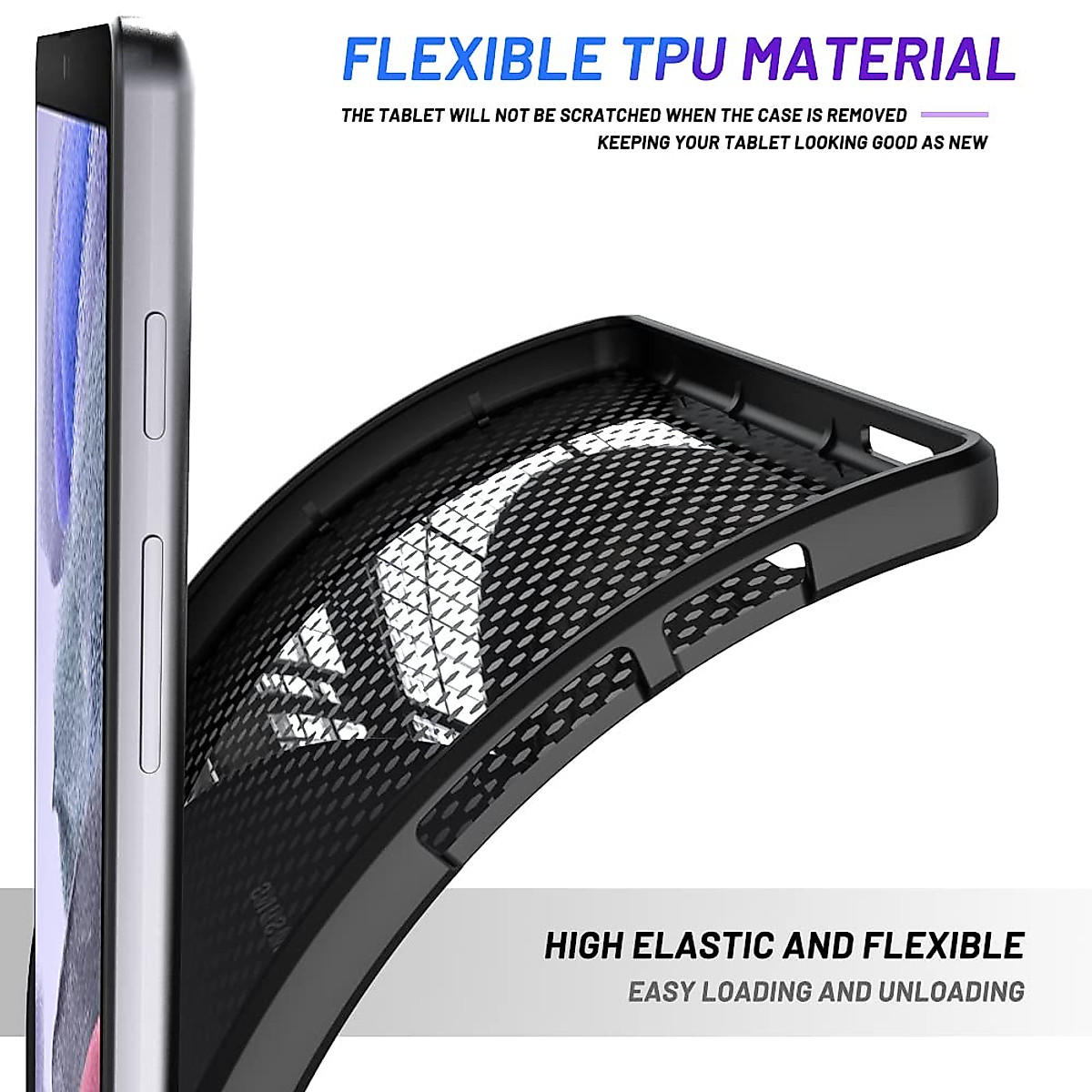 Galaxy Tab A7 Lite Case 2021, Thin and Soft Tablet Protective Cover for 8.7 inch Samsung Galaxy Tab A7 Lite SM-T220/T225, Black