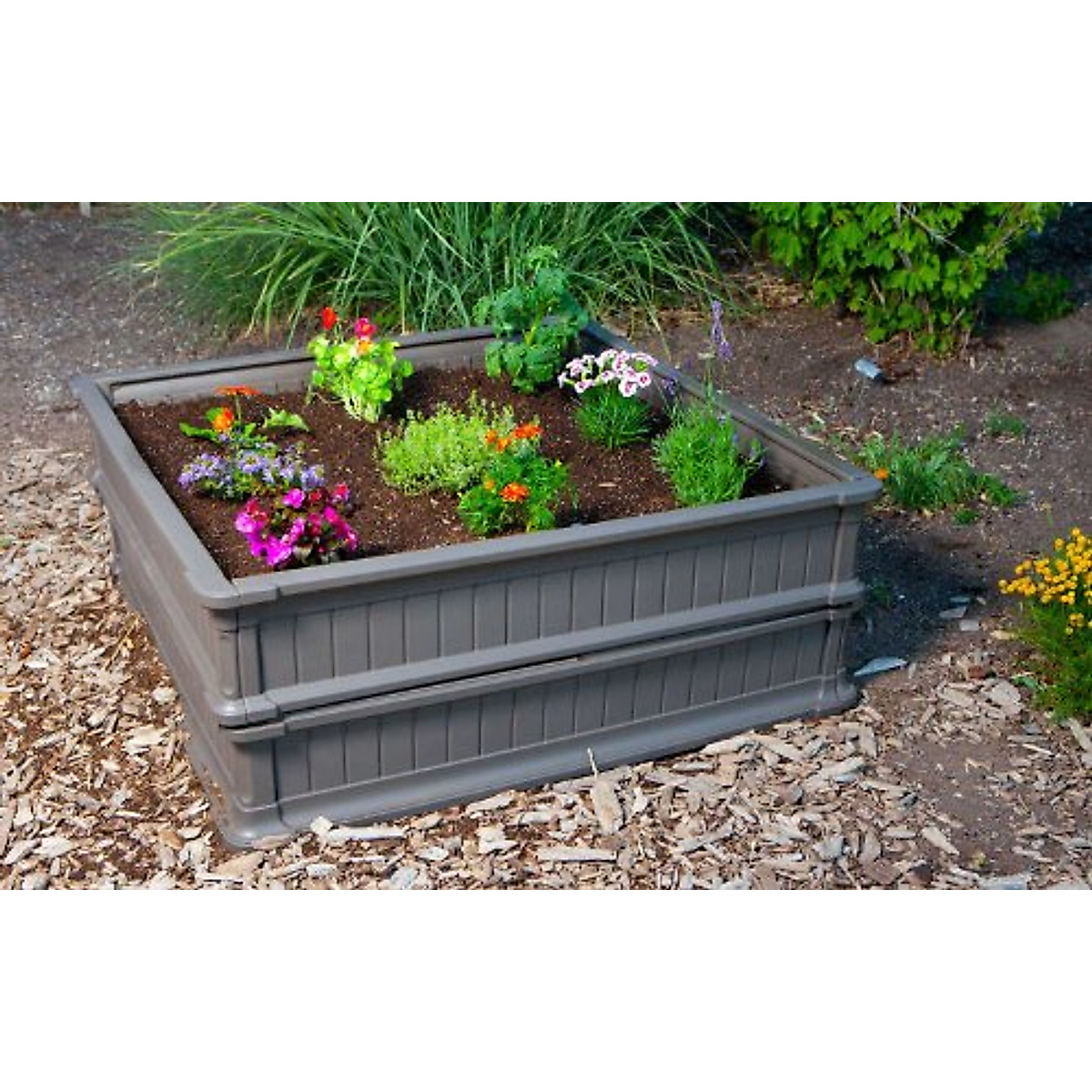 Lifetime 60069 Raised Garden Bed Kit, 4 by 4 Feet, Pack of 3
