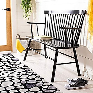Safavieh American Homes Collection Addison Spindle Back Black Bench
