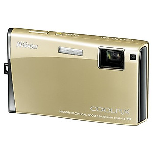 Nikon Coolpix S60 10MP Digital Camera with 5x Optical Vibration Reduction (VR) Zoom (Platinum Bronze)