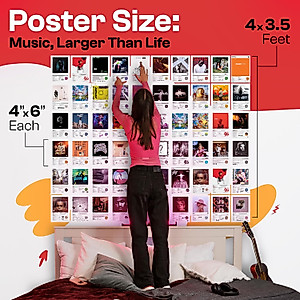 unique america 100 Pcs | Album Cover Posters, For Bedroom, Room Decor, For Rapper Posters, Music Artist Posters, 4x6 Inch 80 Pcs & 20 Stickers
